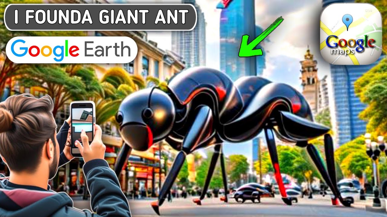 I found very large giant ants on Google Earth #monuments #googleearth # ...