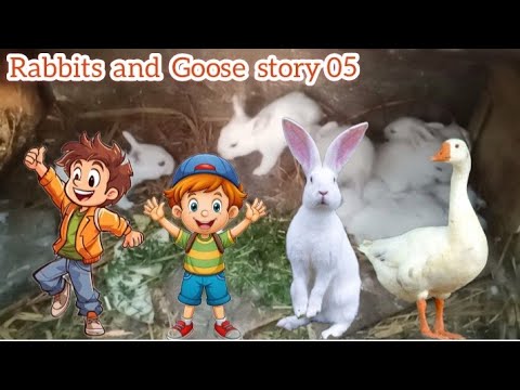 Rabbits and Goose Story 05 | animation type story short movie | bunny's ...