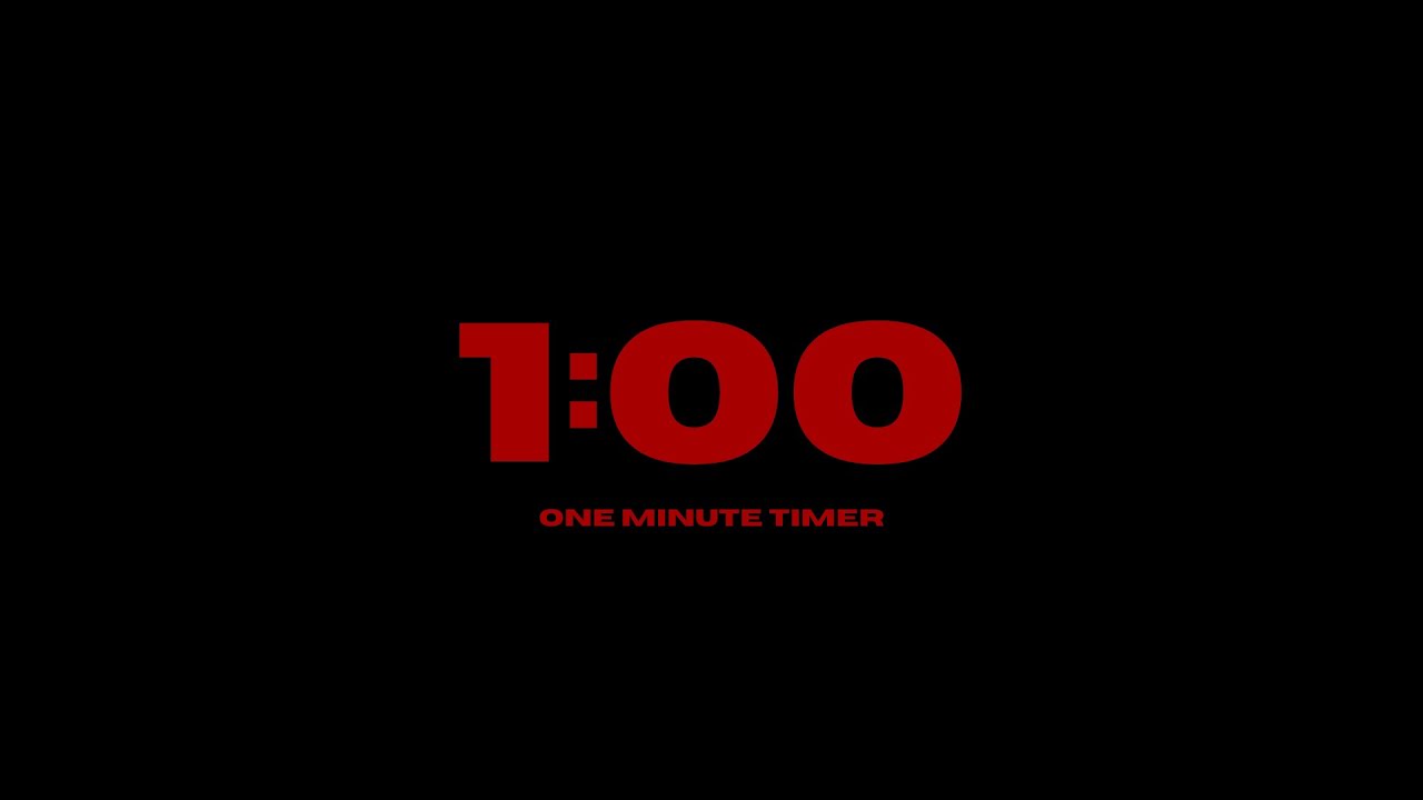 ONE MINUTE TIMER (WITH ALARMS) - YouTube