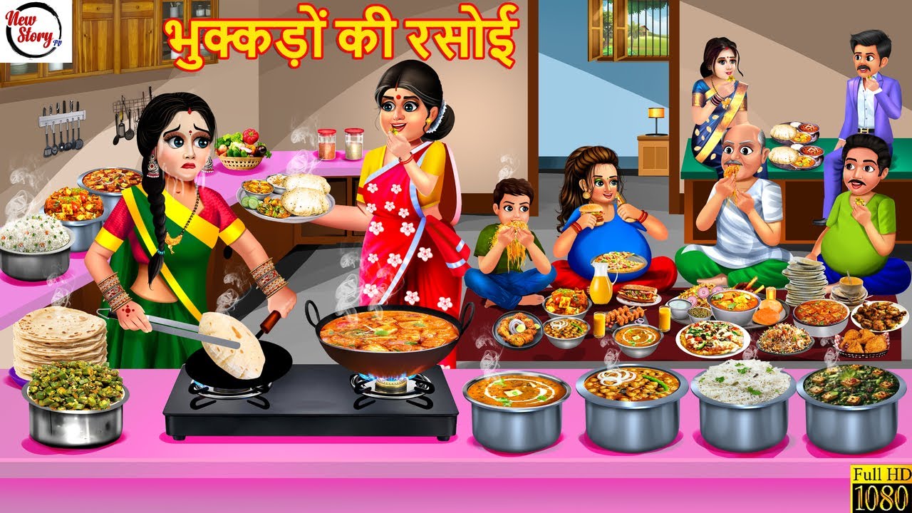 भुक्कड़ों की रसोई | Bhukkdon Ki Rasoi | Saas Bahu | Hindi Kahani ...