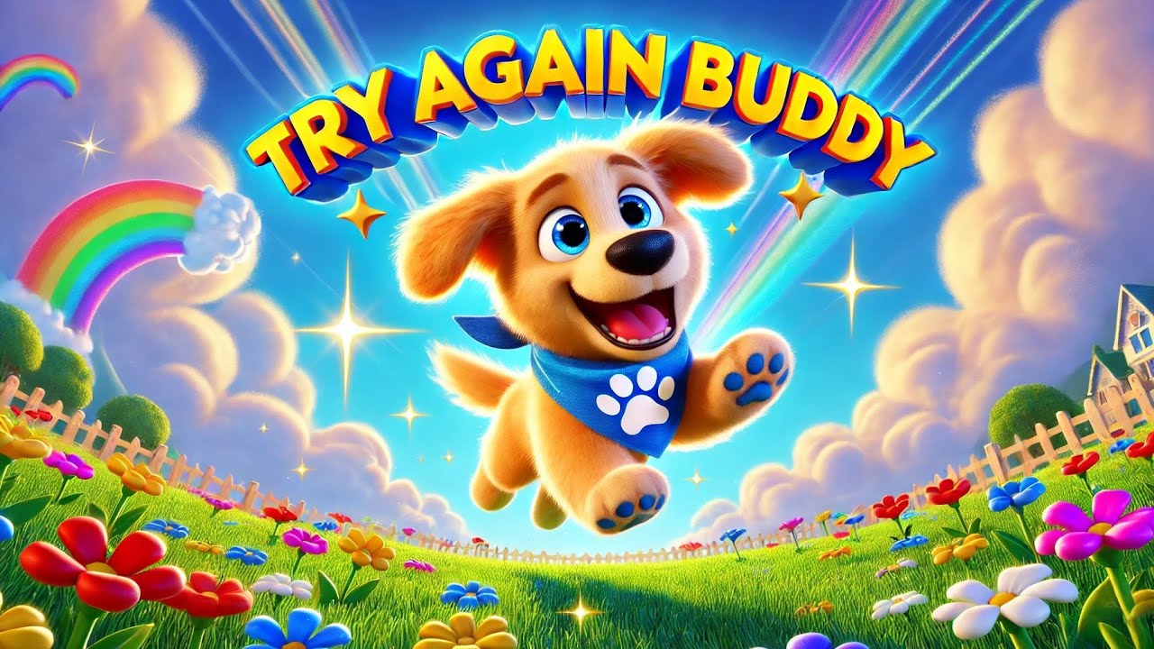 Try Again Buddy | Kids song about Never Give up | Children’s ...