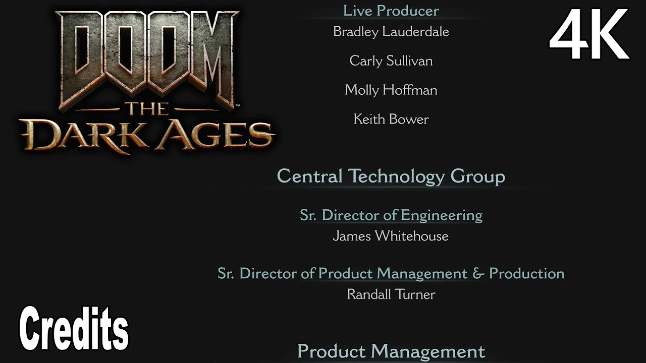 Doom the Dark Ages Credits 4K - YouTube