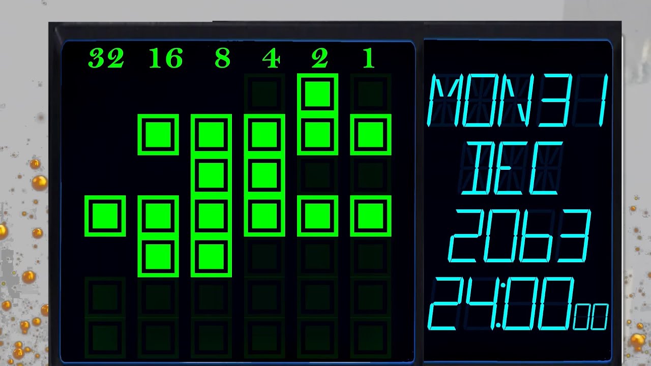 BCG 24 Minutes Stopwatch (LED Binary Calendar Year 2000-2063) Remix ...