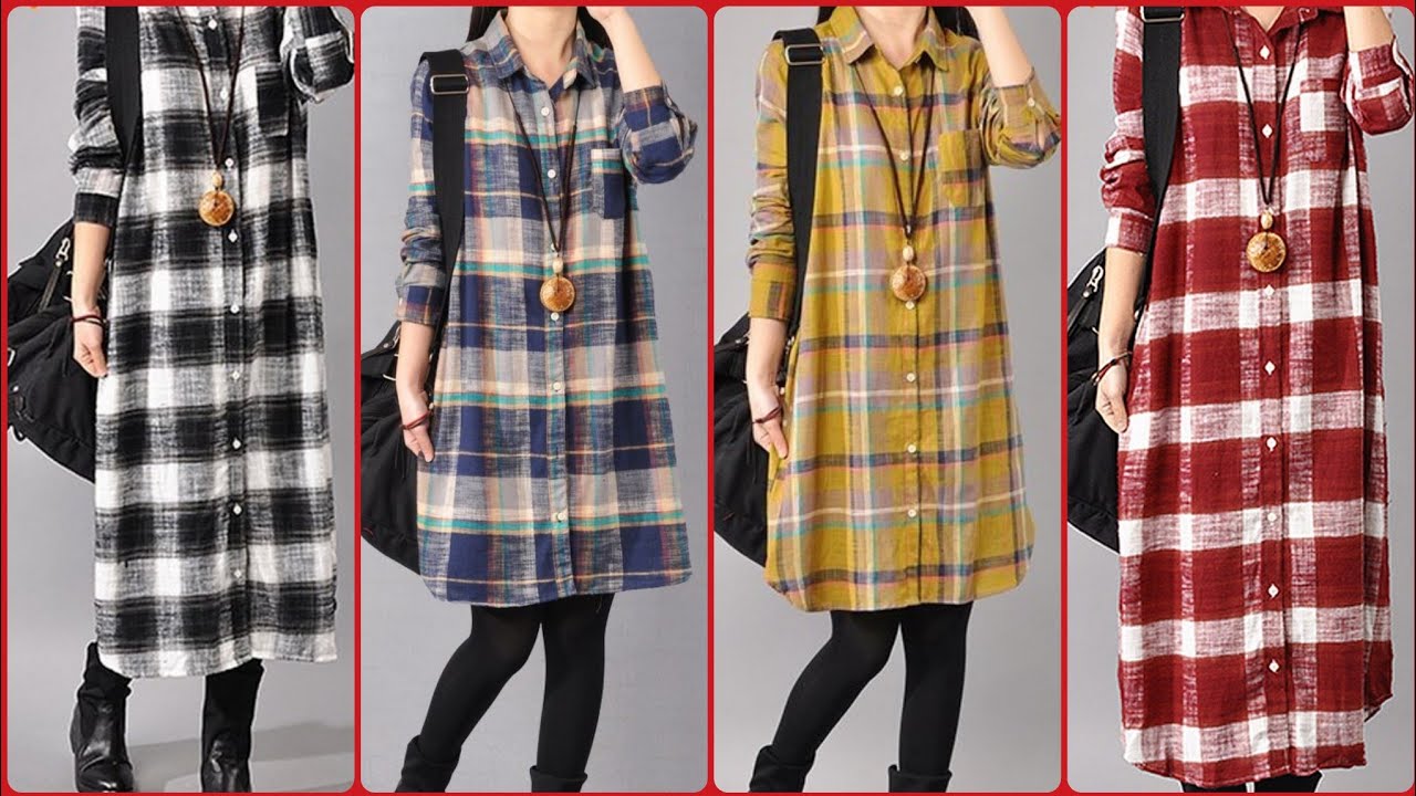 Most Beautiful And Outstanding Designer Check /Plaid Print Casual ...