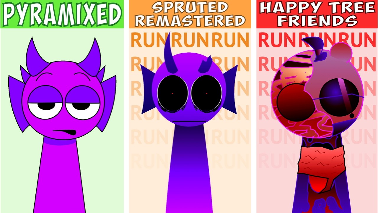 Incredibox Sprunki ANIMATED Pyramixed VS Spruted Remastered VS Happy ...