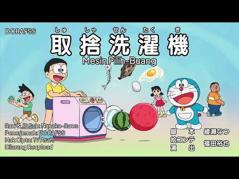 Doraemon 923ABC Sub Indo Terbaru: Mesin Pilih-Buang, Rumah Pemangsa Manusia & Memotong Sepotong Laut