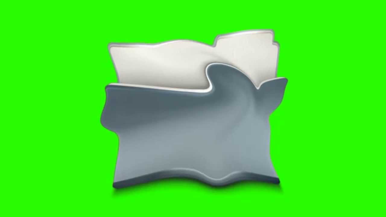 repaired folder animation green screen royalty free footage - YouTube