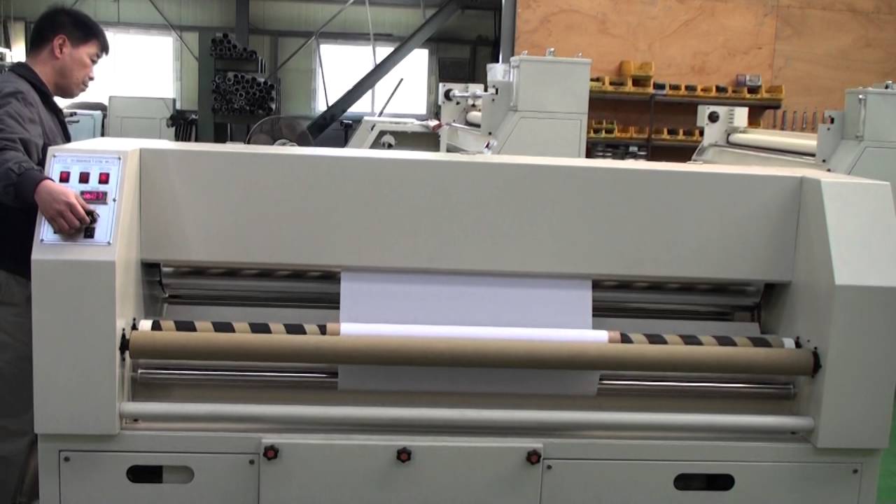 Heat fixation machine for sublimation printing - YouTube