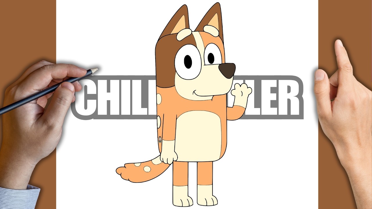 Como Dibujar Chilli Heeler | Bluey | Paso a Paso - YouTube