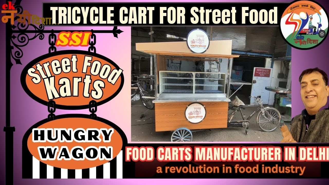HUNGRY WAGON ON TRICYCLE FOR SAMOSA/KACHORI/BURGER/SANDWICH/_LOW ...