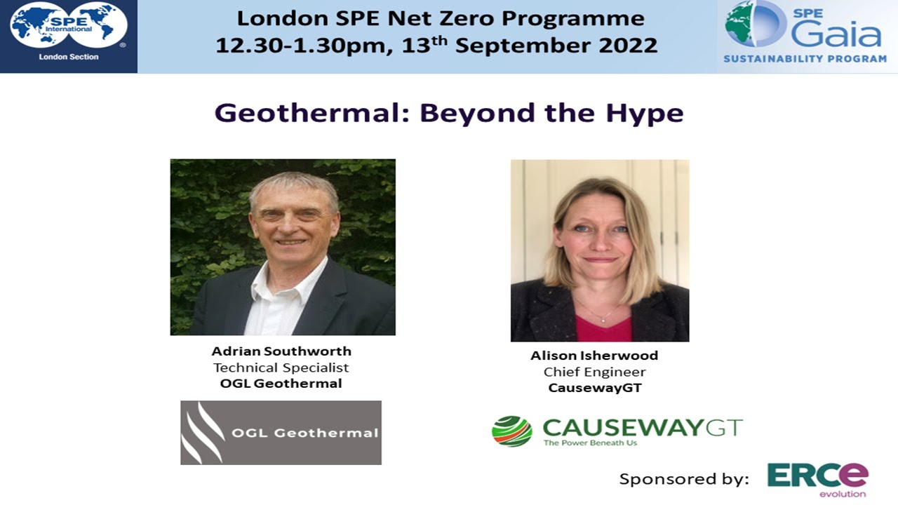 SPE London Net Zero committee presents: The Hype of Geothermal Industry ...