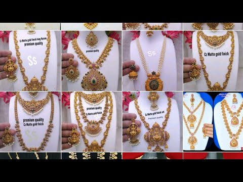 Matte finish necklace and harram collection premium quality fashion ...