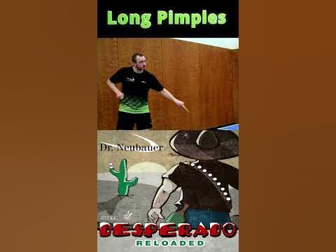 TABLE TENNIS MODERN CHOPPER LONG PIMPLES DESPERADO RELOADED GREEN 0.6MM BLOODHOUND DR. NEUBAUER ...