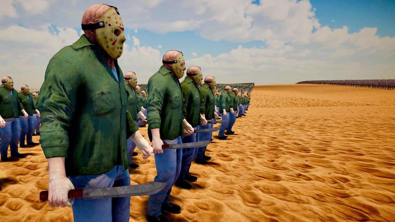 20 MILLION ZOMBIES vs 50,000 JASON VOORHEES (Friday the 13th ...