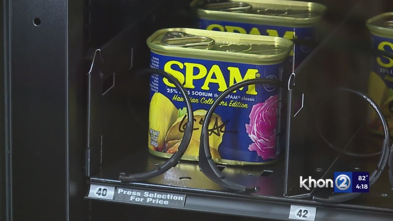 Did you know Oahu has the only SPAM vending machine in the world? - YouTube