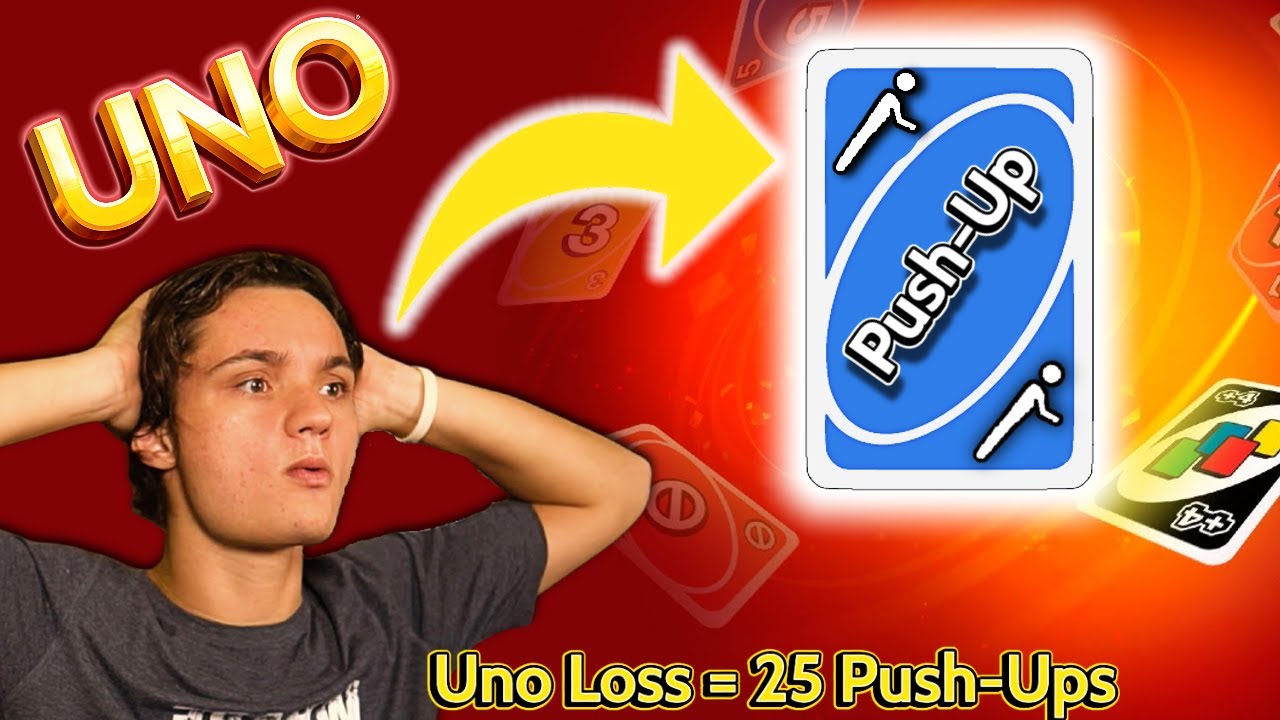 UNO 1 Loss = 25 Push-Ups LIVE - YouTube