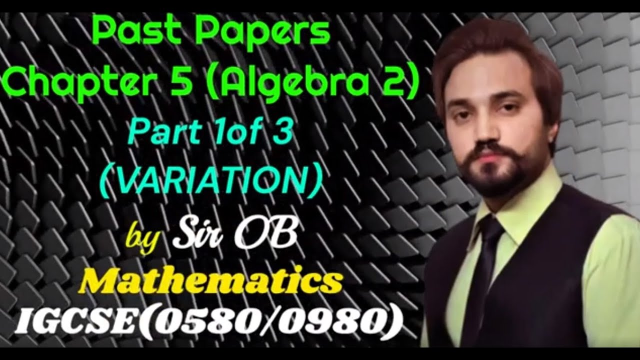 IGCSE Math(0580/0980) Variation past papers #OBimatics #direct and ...