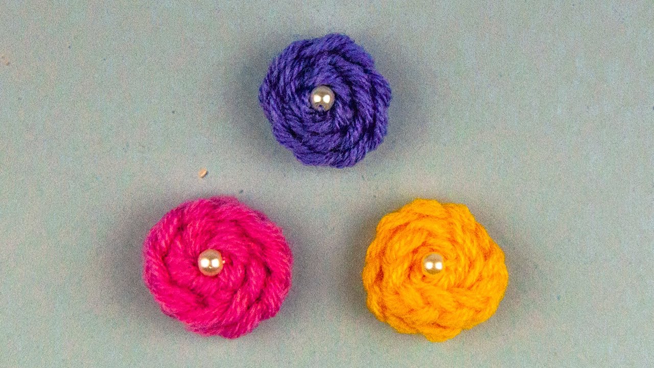 Unleash Your Creativity: Make Beautiful Flower Motifs with Wool Yarn ...