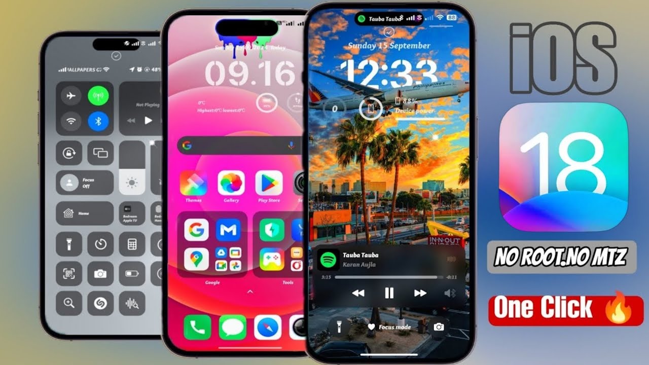 🔥Convert Real iOS 18 iPhone Theme For HyperOS + Miui 14 | Real iPhone ...
