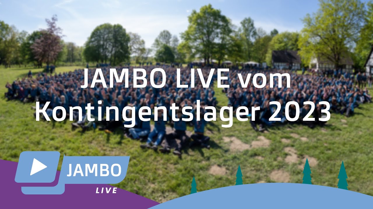 JamboLive vom deutschen Kontingentslager in Immenhausen zum World Scout Jamboree 2023 - YouTube