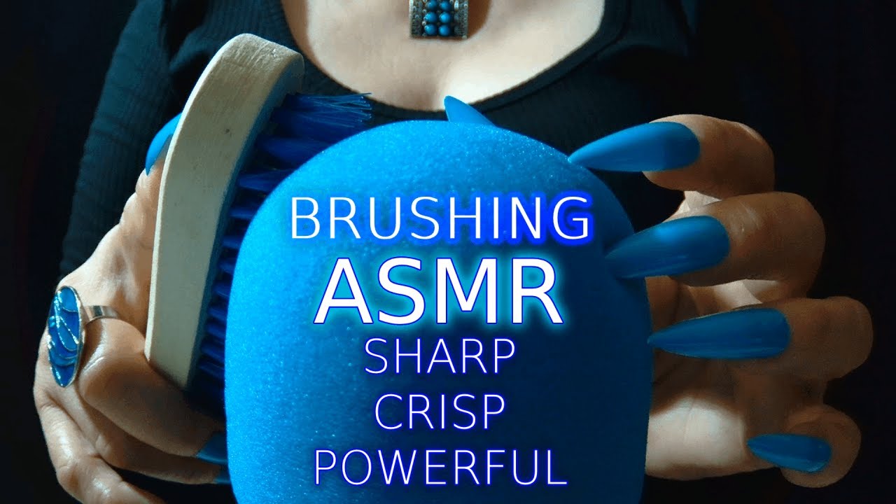 Brushing ASMR | Fast & Harsh Brushing Triggers on Foam, CRISP Powerful ...