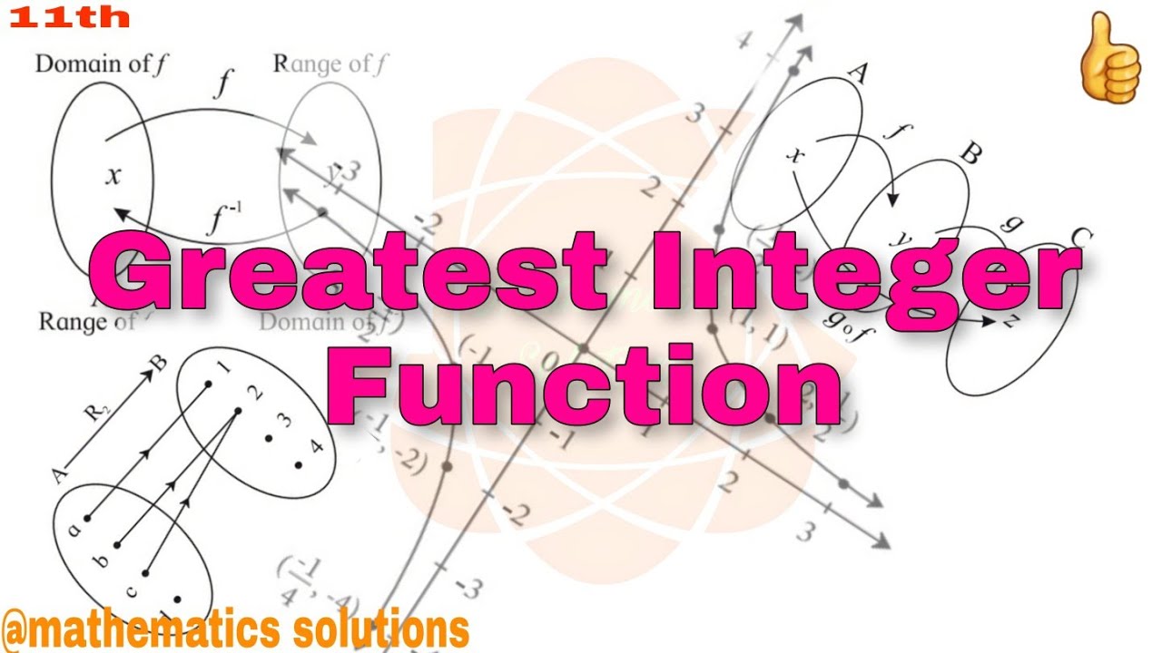 Greatest Integer Function& class 11 @MarathiGanit - YouTube
