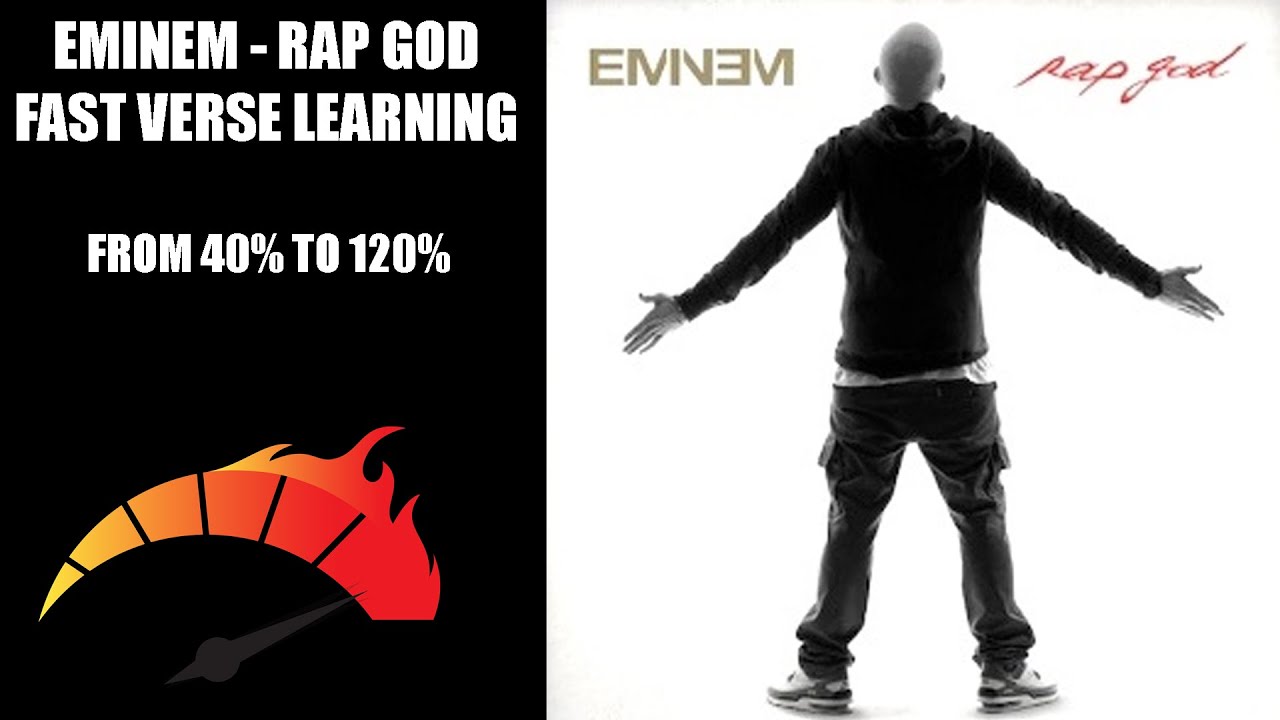 HEY LET'S LEARN RAP GOD! (FROM 40% TO 120%) - YouTube