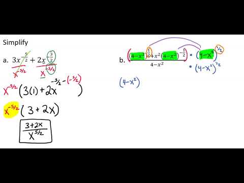 Simplifying Expressions with Negative Exponents Video - YouTube