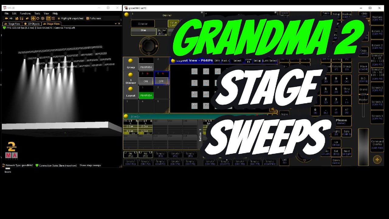 GRANDMA2 STAGE SWEEPS - YouTube