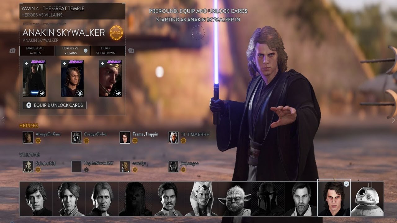 EPIC COMEBACK w/MAX LEVEL 1000 Anakin Skywalker Heroes Vs Villains ...