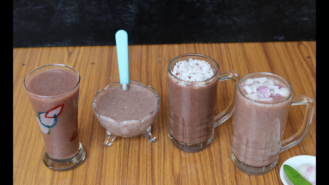 5 Types of Ragi Malt and Ragi Java || Amrutha aharam || Devee Kitchen ...