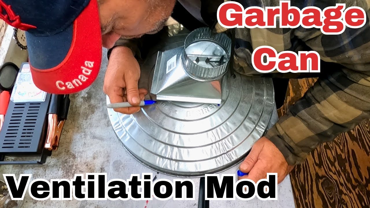 How to Modify a shop exhaust vent system with a GARBAGE CAN Lid ...