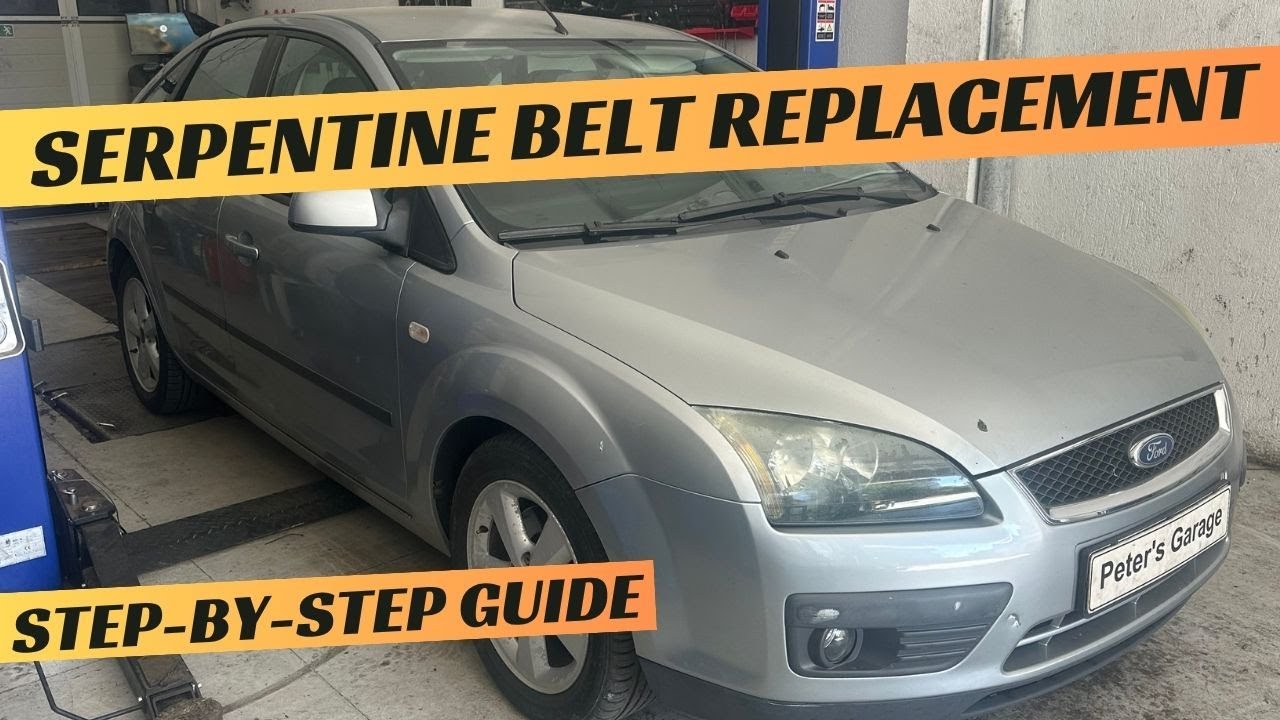 Ford Focus Mk2 1.6Ti-VCT Serpentine Belt replacement - YouTube