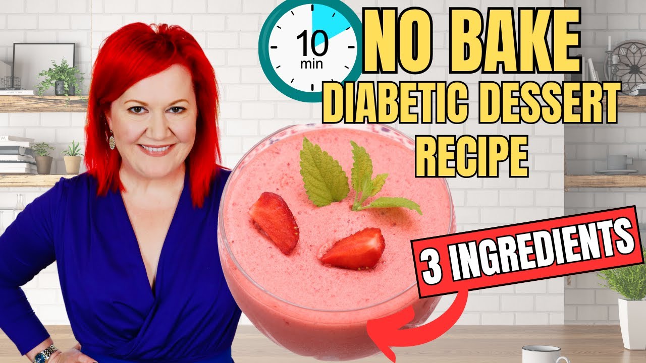 3 INGREDIENT Diabetic Dessert Recipe | 10 Minutes ONLY | NO BAKE, Easy ...