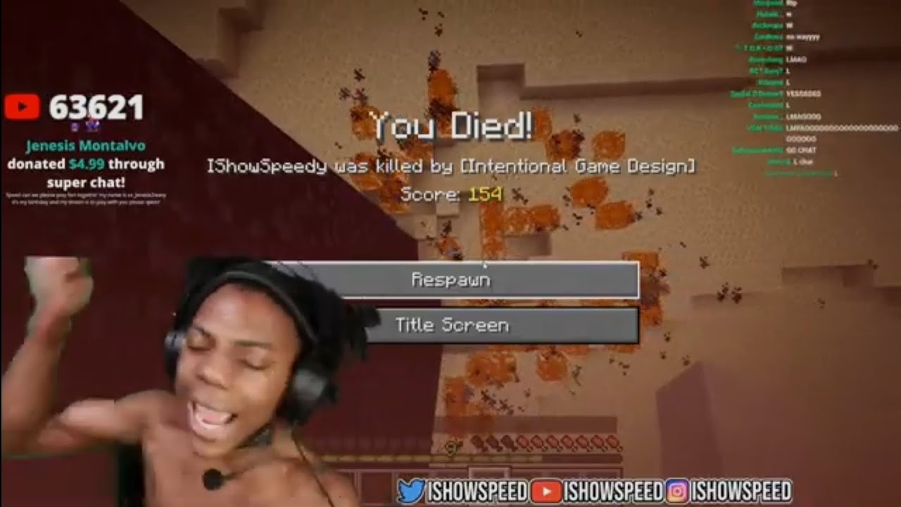 IShowSpeed Minecraft Rage Compilation - YouTube