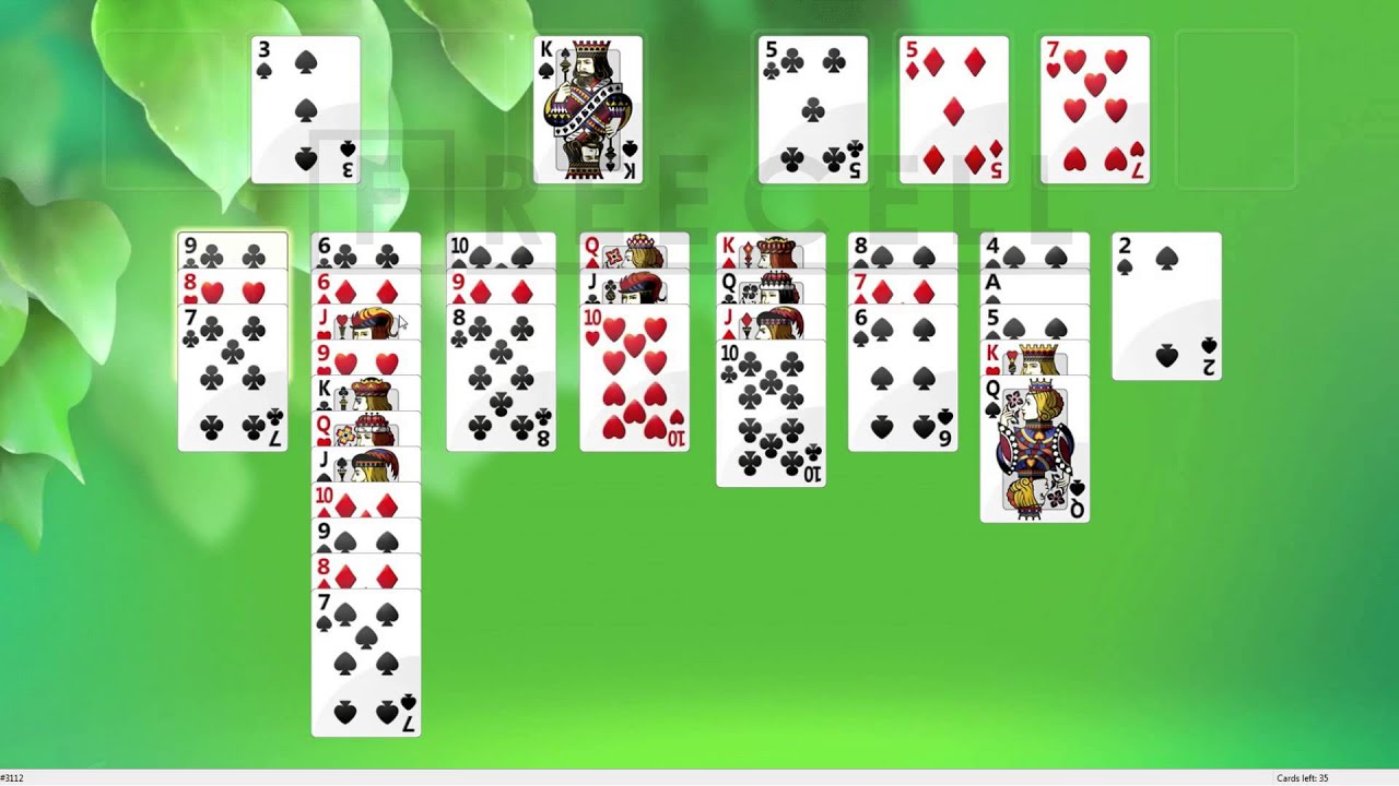 Solution to freecell game #3112 in HD - YouTube