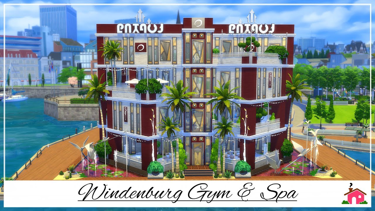 The Sims 4 Build / Slideshow / Windenburg Gym and Spa - YouTube