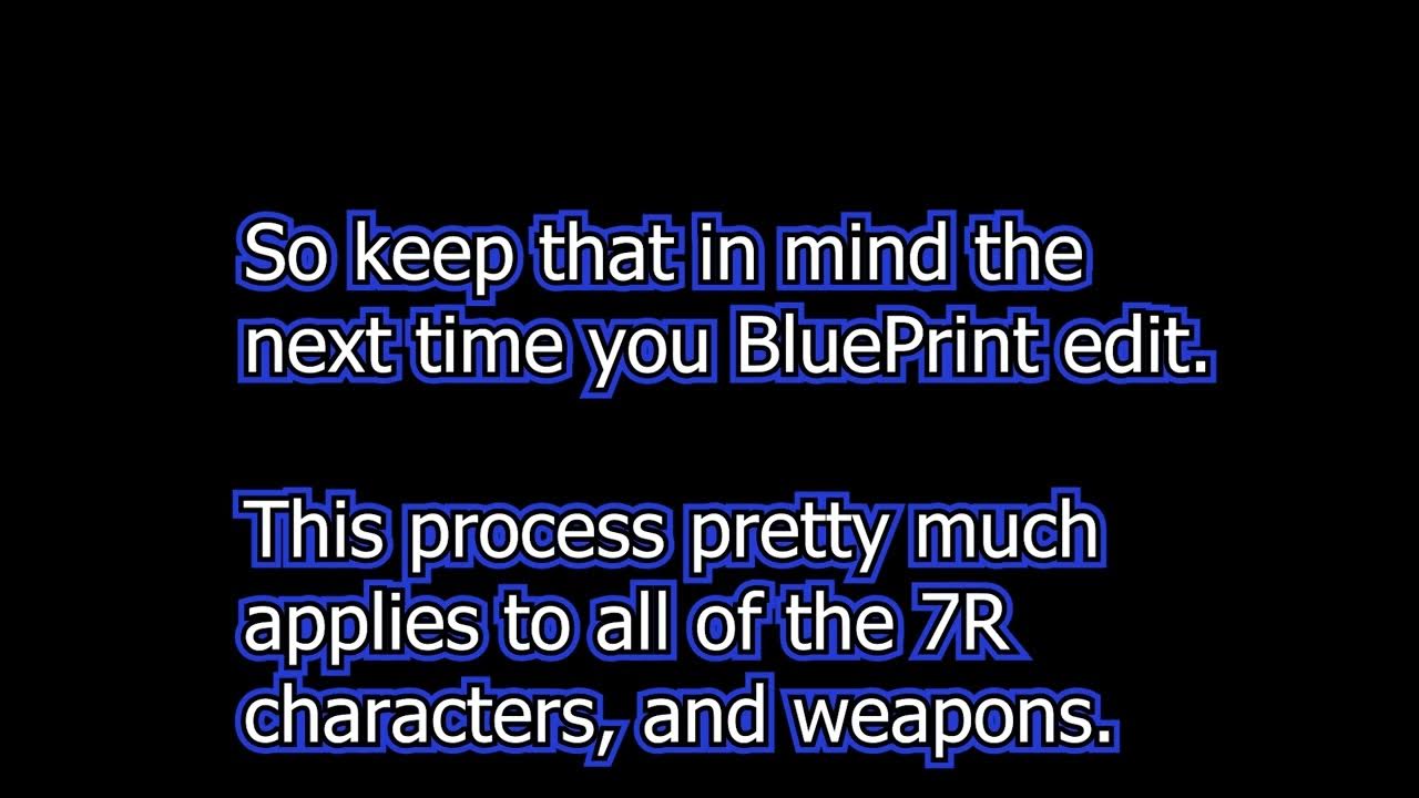 BluePrint Editing Guide - YouTube