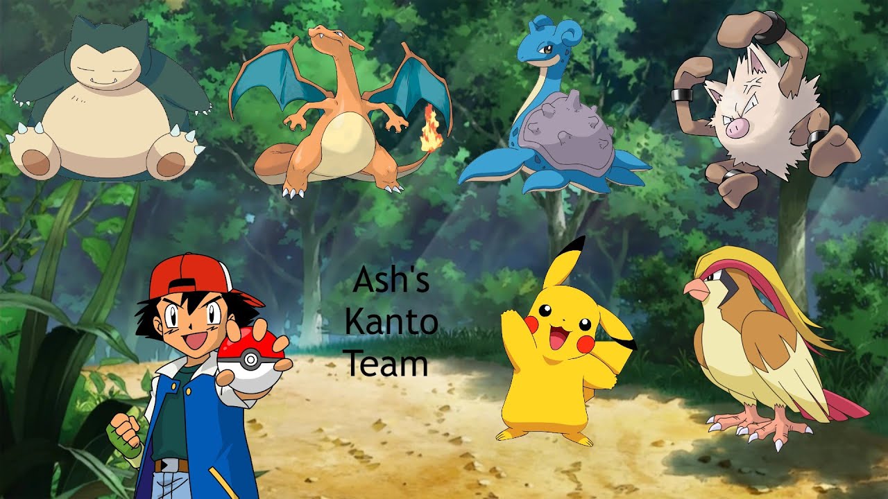 Ash's Kanto Team - YouTube
