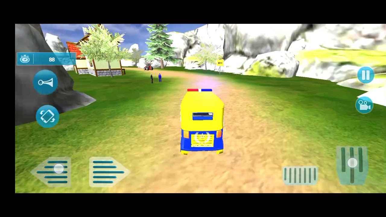 police rikshaw/ auto driver / tampoo game - YouTube