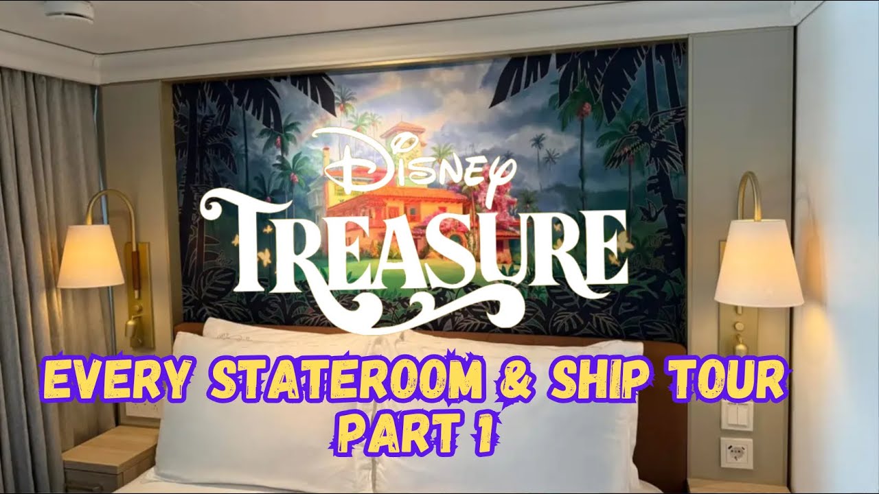 Full Disney Treasure Rooms & Ship Tour Part 1 | Disney Cruiseline DCL ...