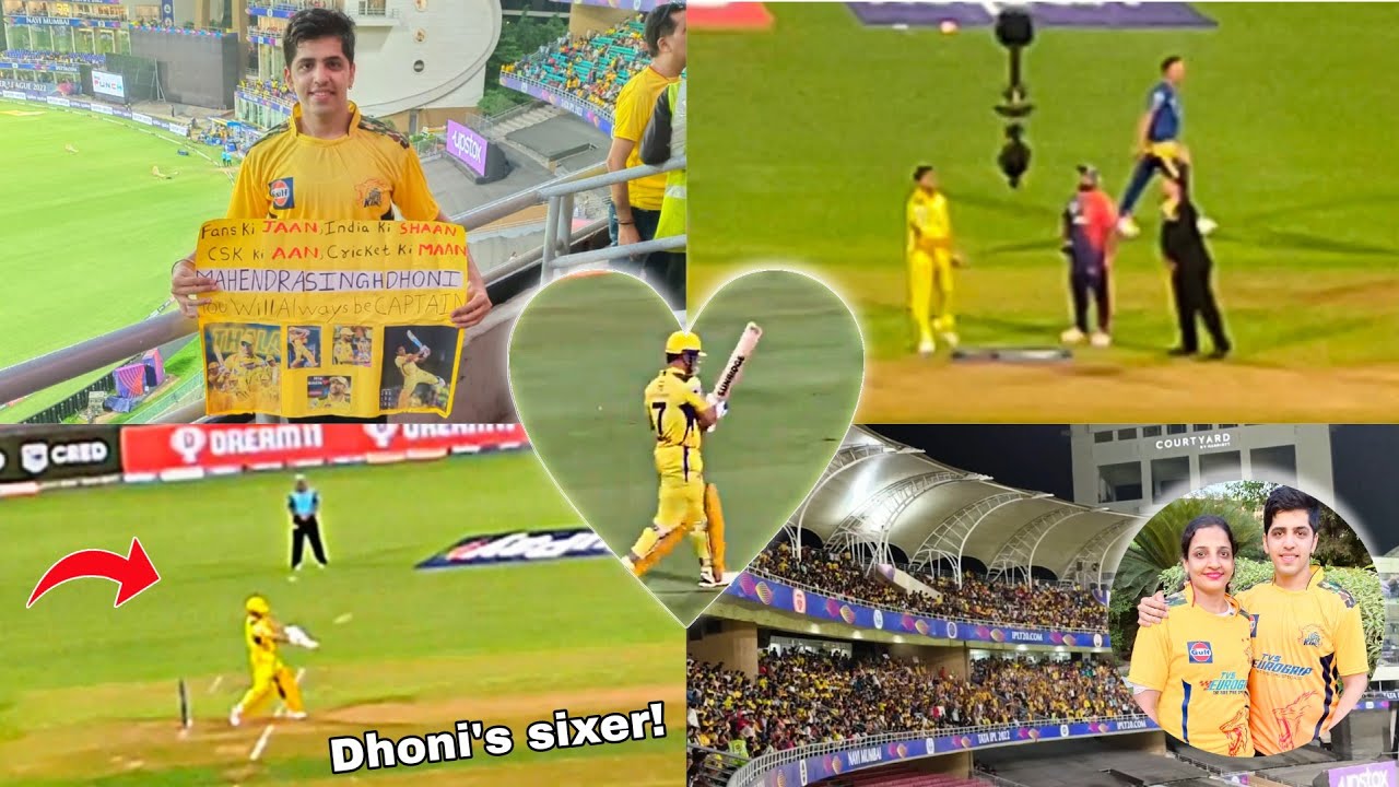 55,000 Crowd cheering Dhoni Dhoni! CSK vs DC | IPL Vlog 💛 - YouTube