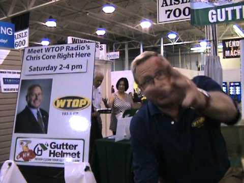Chris Core from WTOP and Gutter Helmet at the Capital Home and Garden ...