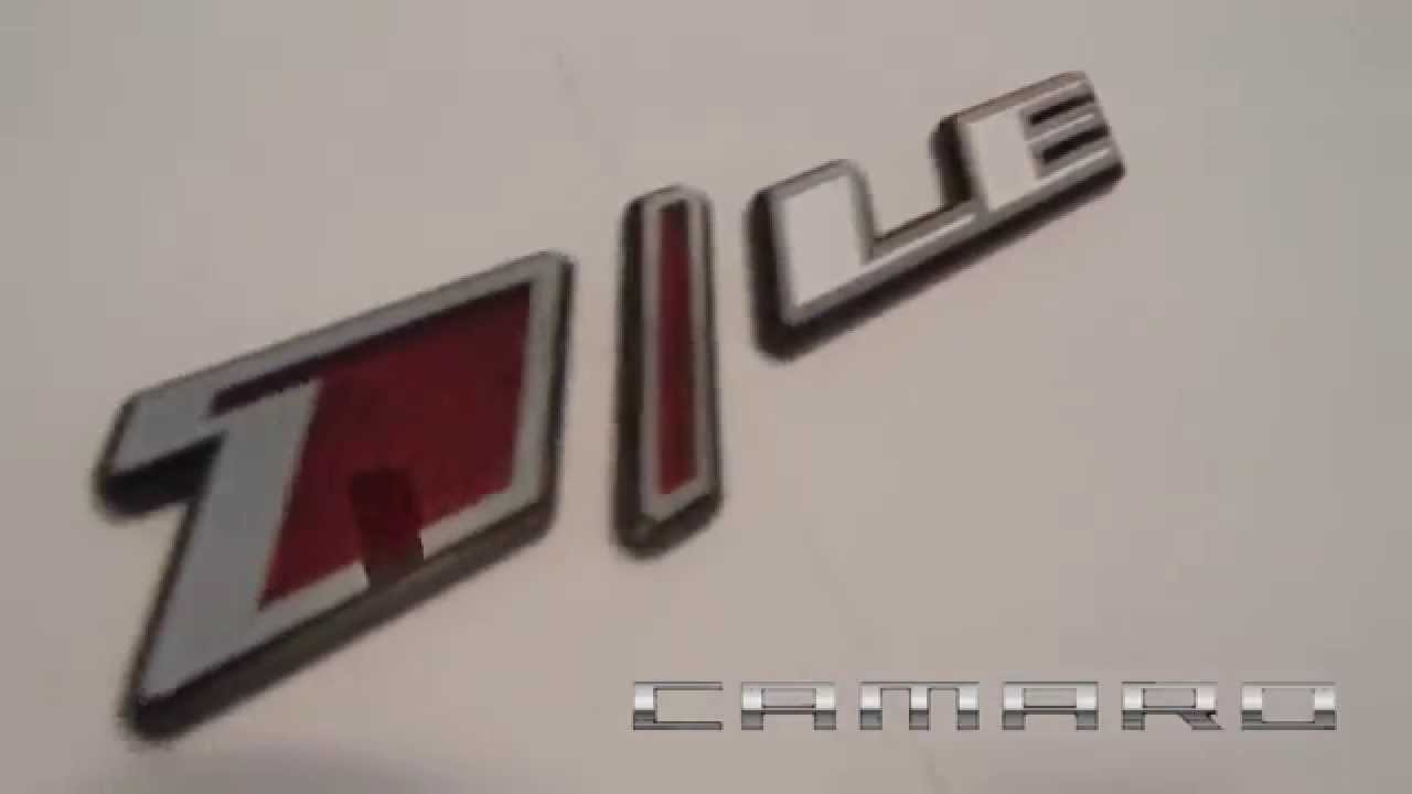 Premium Camaro 1LE Emblem - laser-cut stainless steel - YouTube