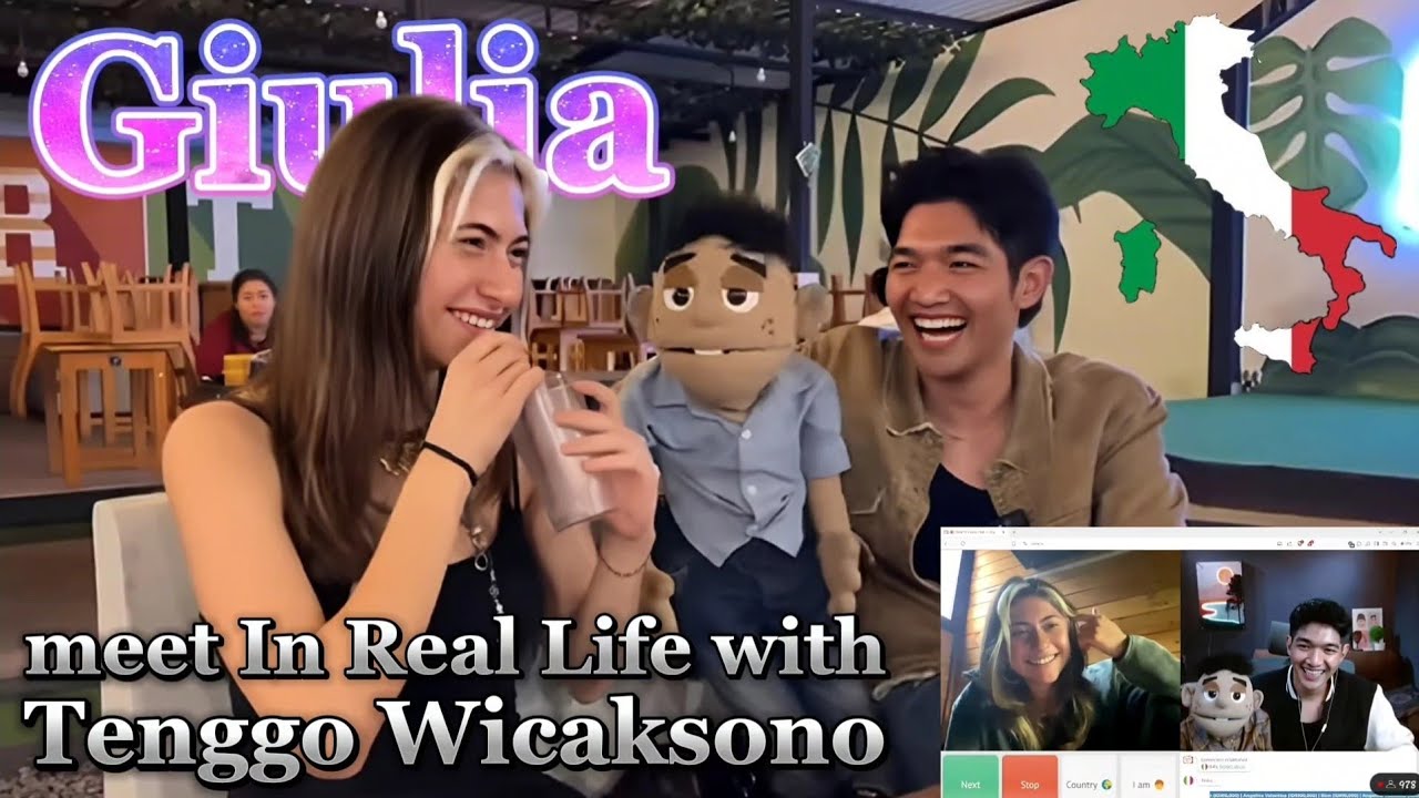FIRST TIME GIULIA 🇮🇹 MEET TENGGO WICAKSONO IN OMETV 😊 - YouTube
