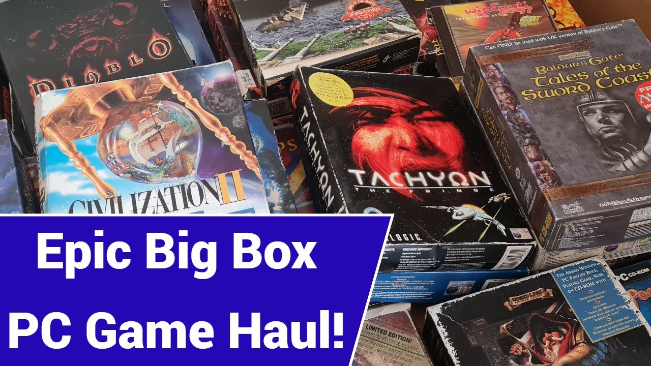 Epic Big Box PC Game Haul! Cool Retro Find! - YouTube