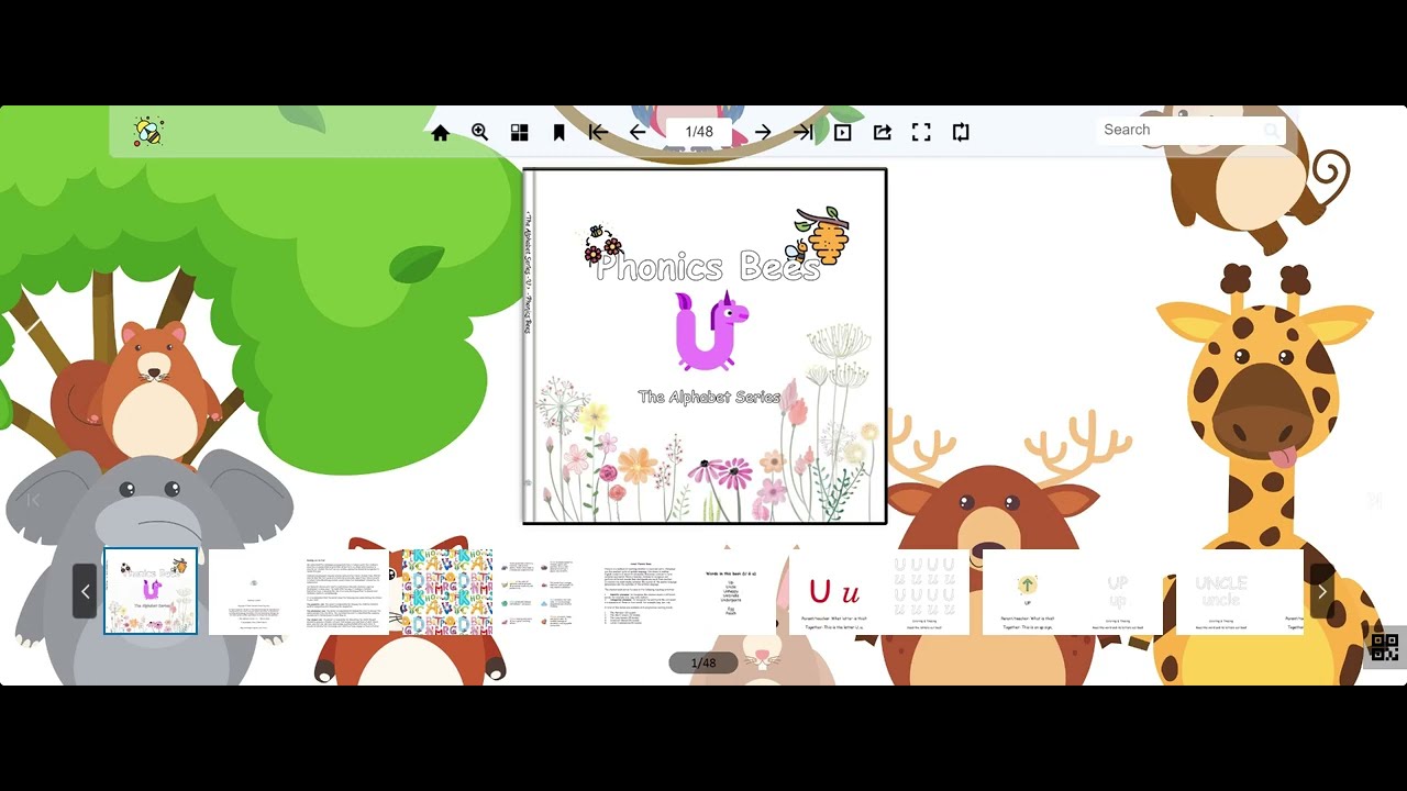 The Alphabet Series - U - Phonics Bees - YouTube