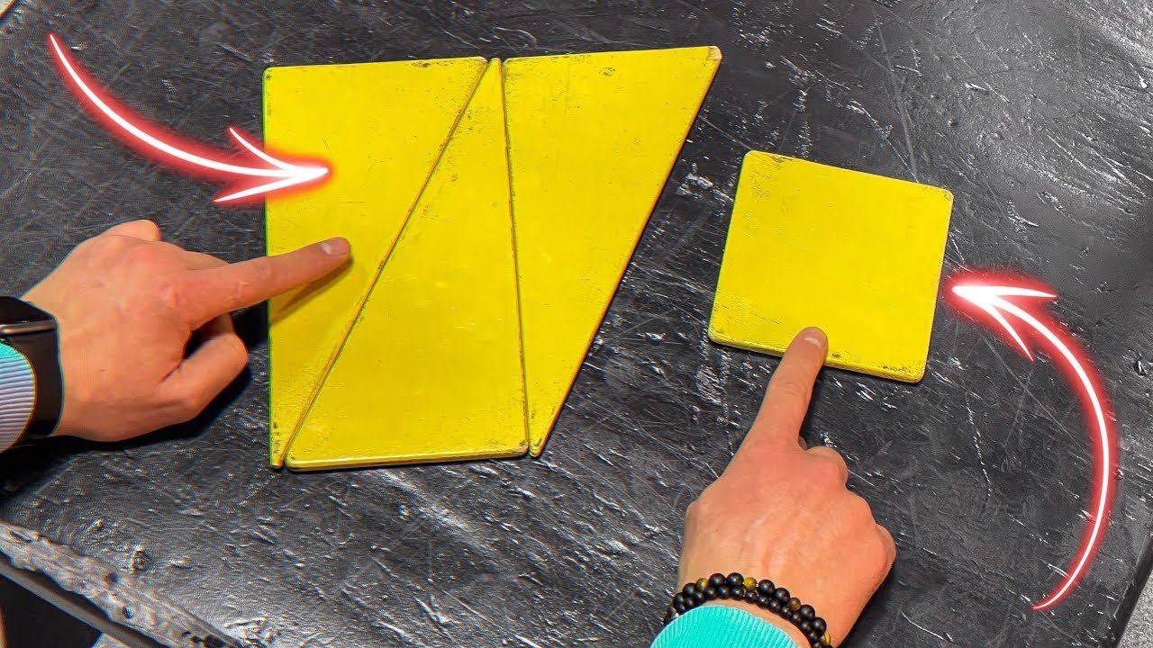 Try to make a square out of these parts | GIANT PUZZLES - YouTube