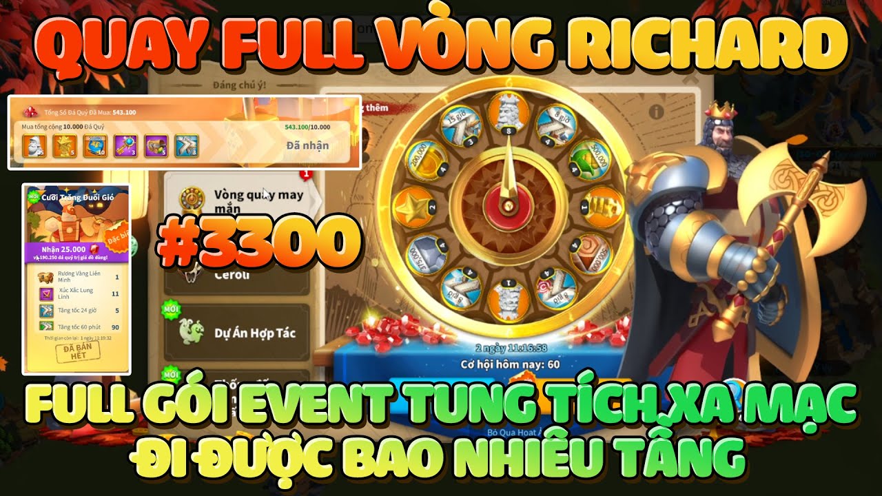 Quay Full Vòng Richard & Chơi Tung Tích Sa Mạc Ở Nick Boss #3300 - Full ...