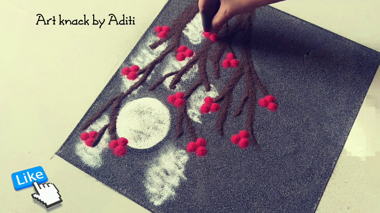 Kojagiri Purnima Rangoli l Sharad Purnima Rangoli l Mali Purnima ...